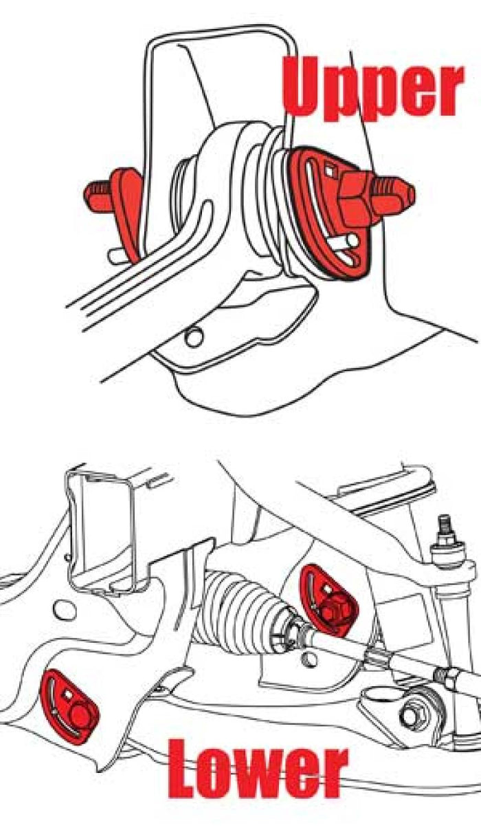 SPC Performance 11+ Chevy/GMC 2500HD / 3500HD Upper Camber/Caster Kit ...